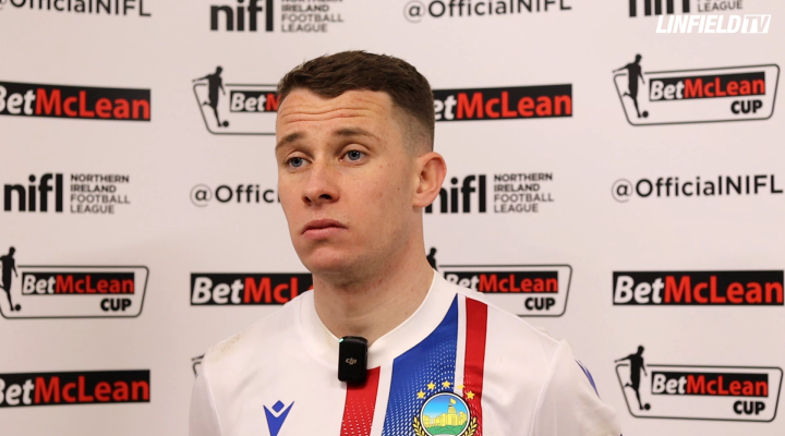 McClean Reaction vs Portadown 10/03/24 - Linfield Football Club
