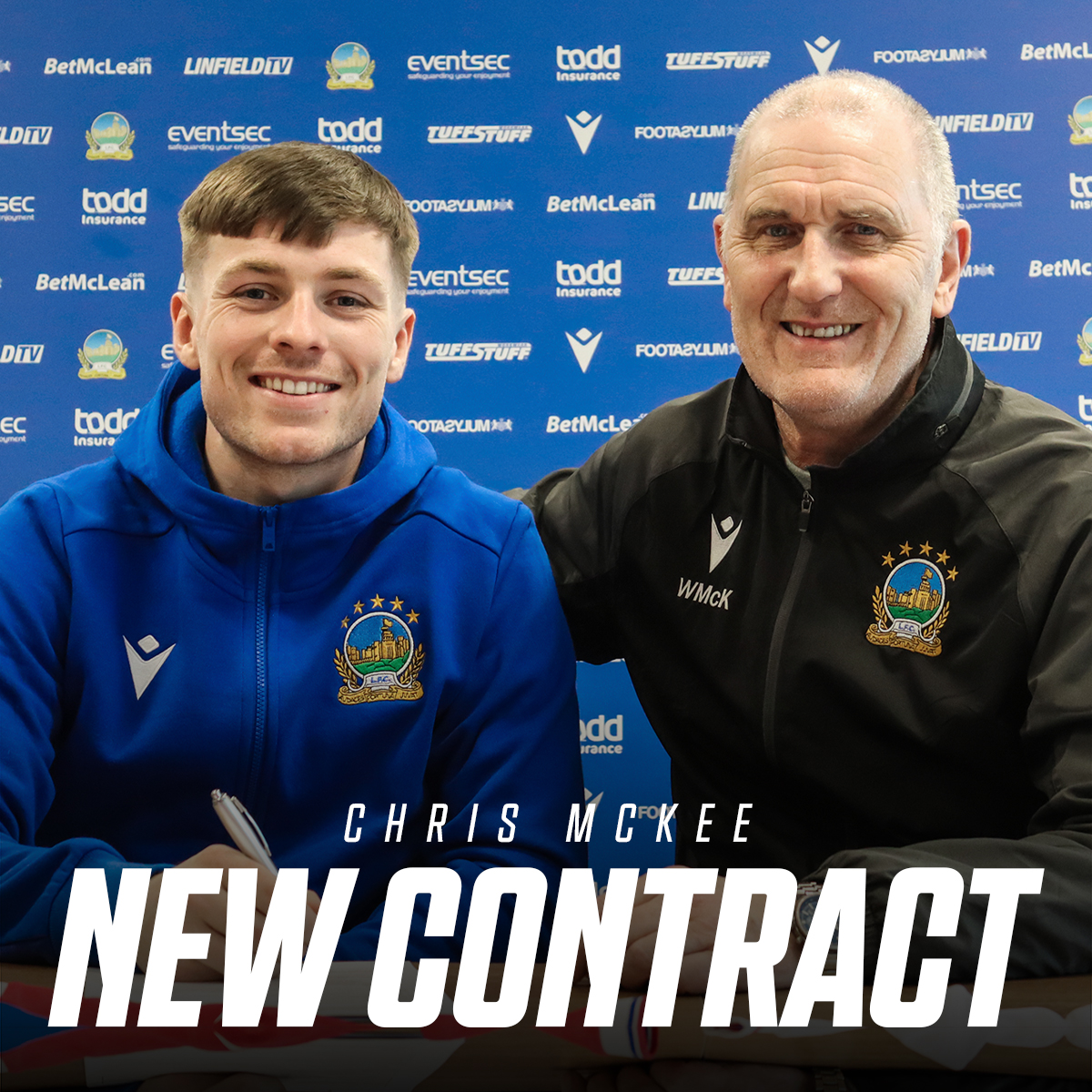Chris McKee Signs New Contract - Linfield Football Club