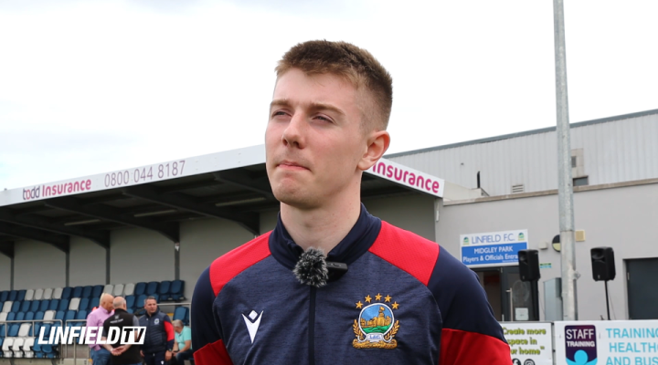 Adam Carson Reaction vs Wexford - Linfield Football Club