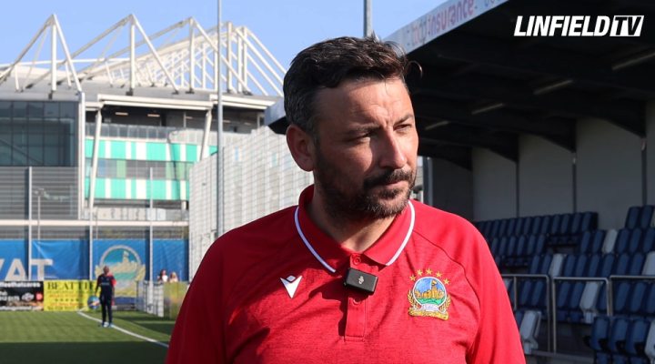 Michael Gault Reaction vs St Luke's - Linfield Football Club