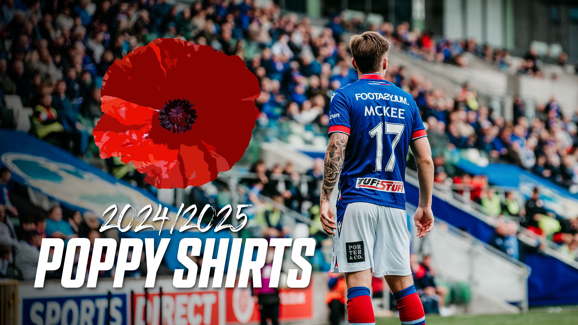 Poppy Shirt Sponsorship 24/25 - Linfield Football Club