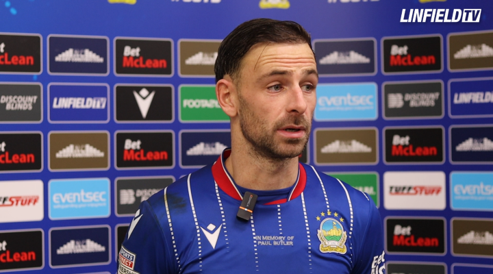 Matthew Fitzpatrick Reaction vs Coleraine 14.12.24 - Linfield Football Club