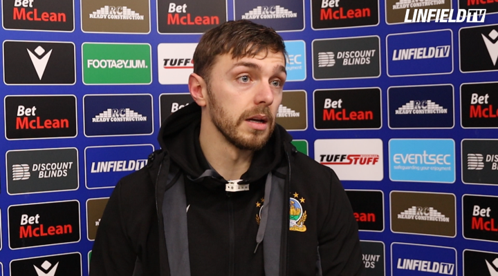 Robbie McDaid's Reaction after Returning from Injury - Linfield ...