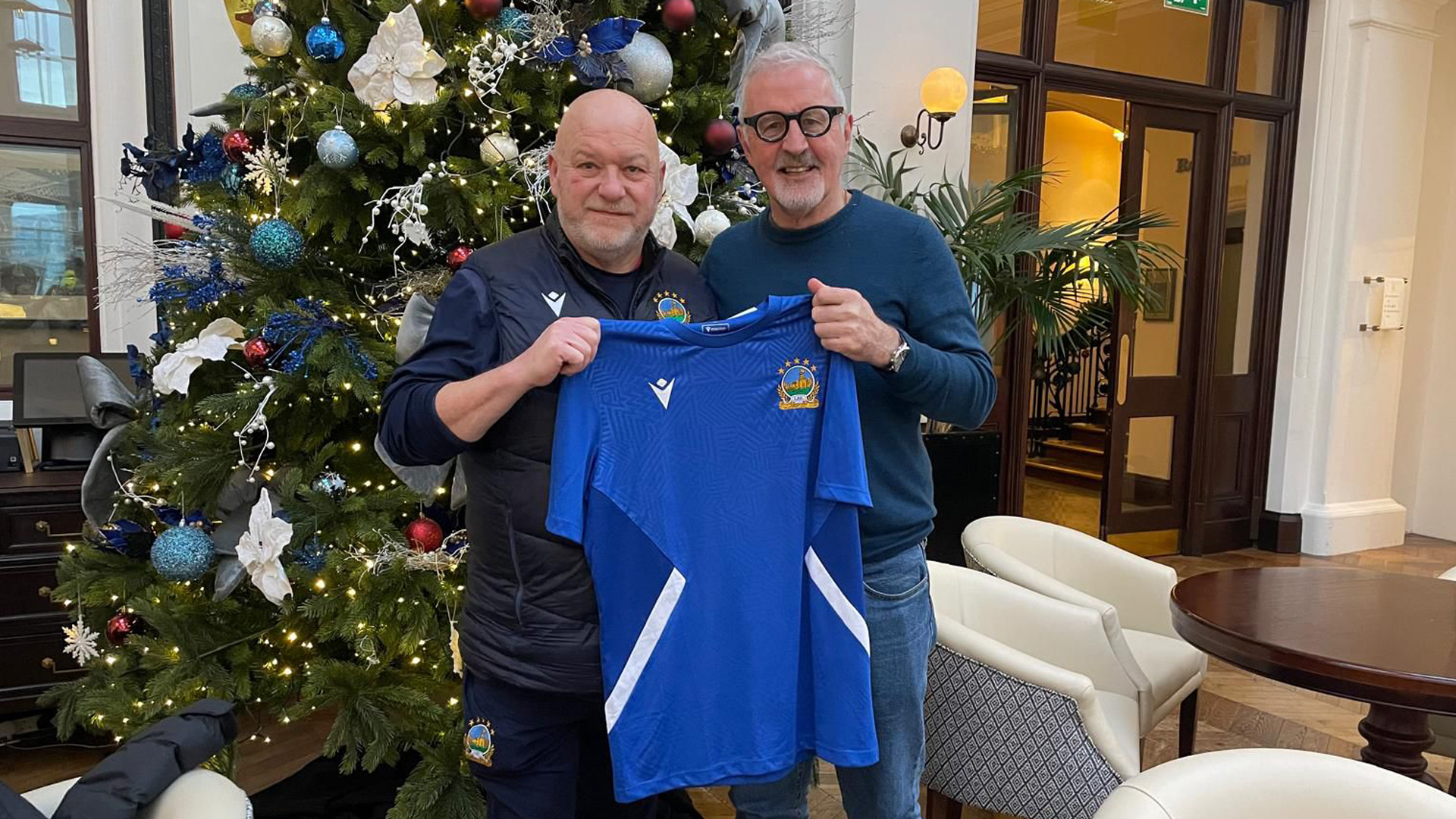 Geoff Twentyman Belfast Visit - Linfield Football Club