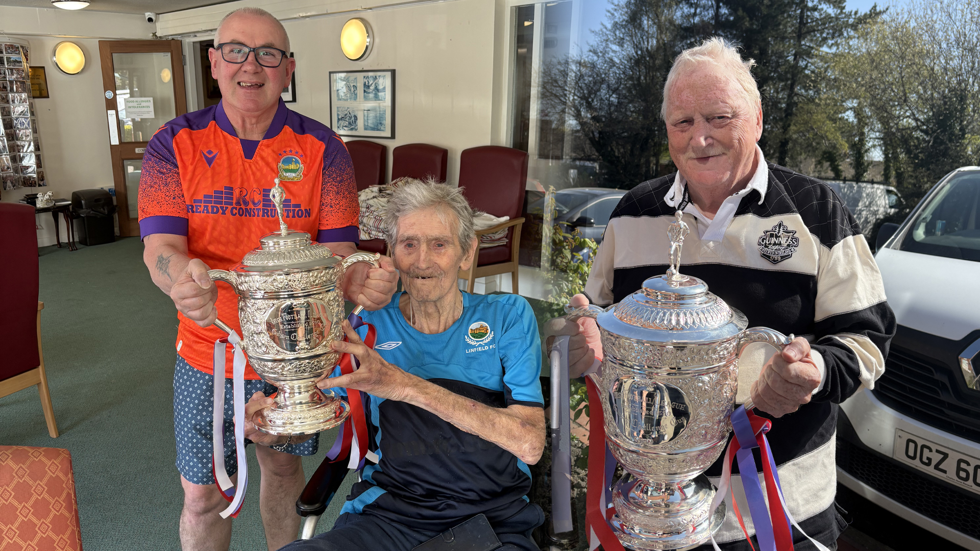 Linfield Visits Inverary Fold with the Gibson Cup - Linfield Football Club