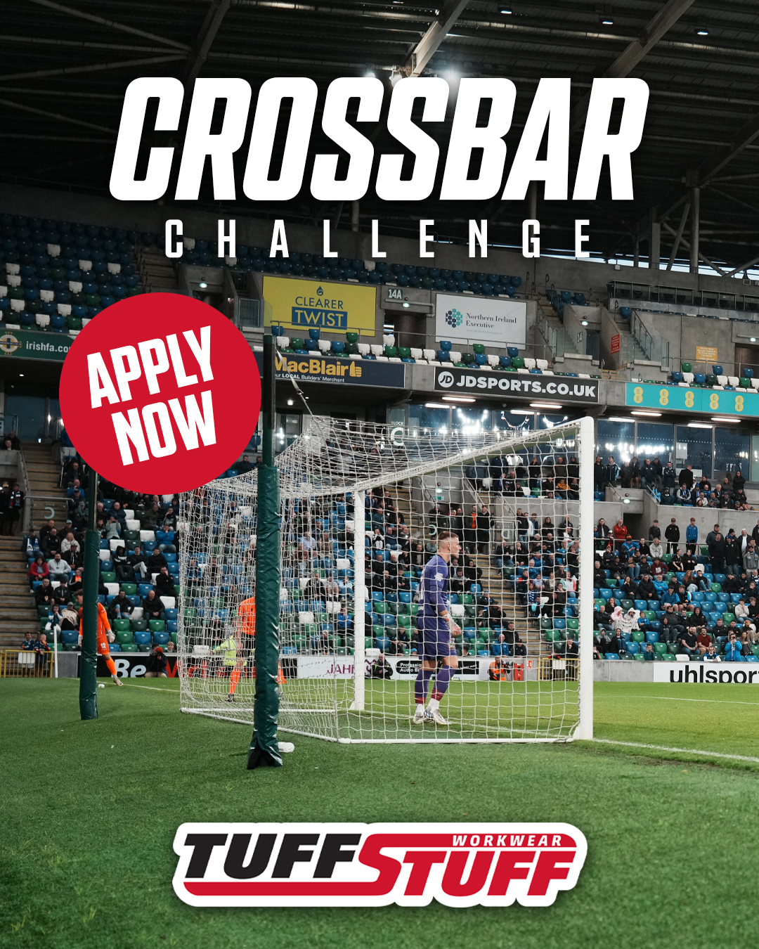 Half Time TuffStuff Crossbar Challenge v Glenavon - Linfield Football Club