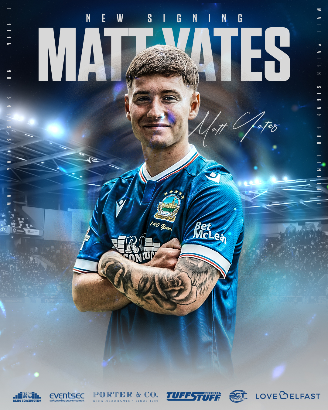 Matt Yates Signs for Linfield - Linfield Football Club