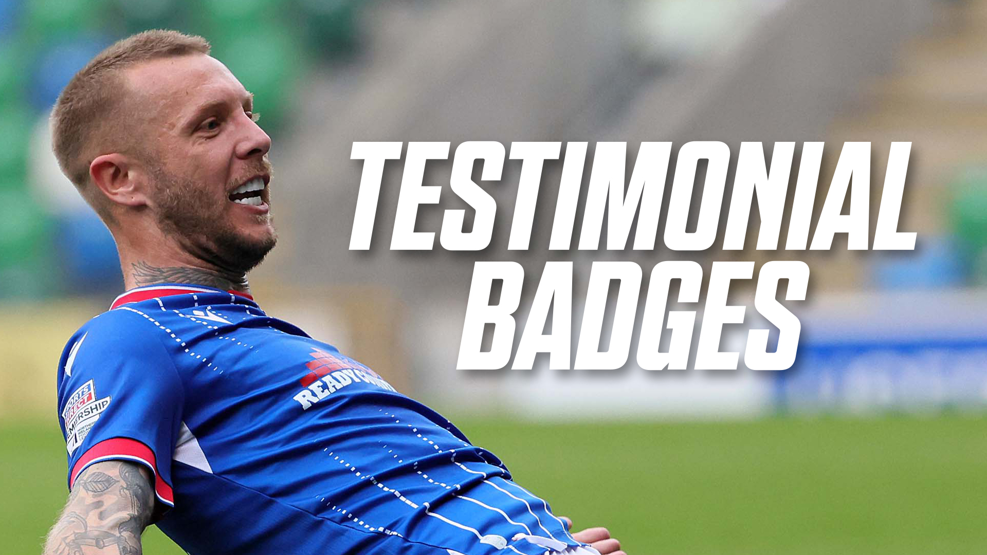 Kirk Millar Testimonial badges - Linfield Football Club