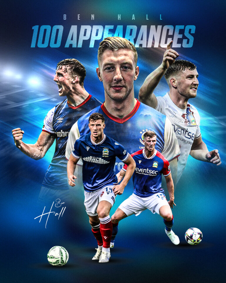 Ben Hall Makes his 100th Appearance - Linfield Football Club