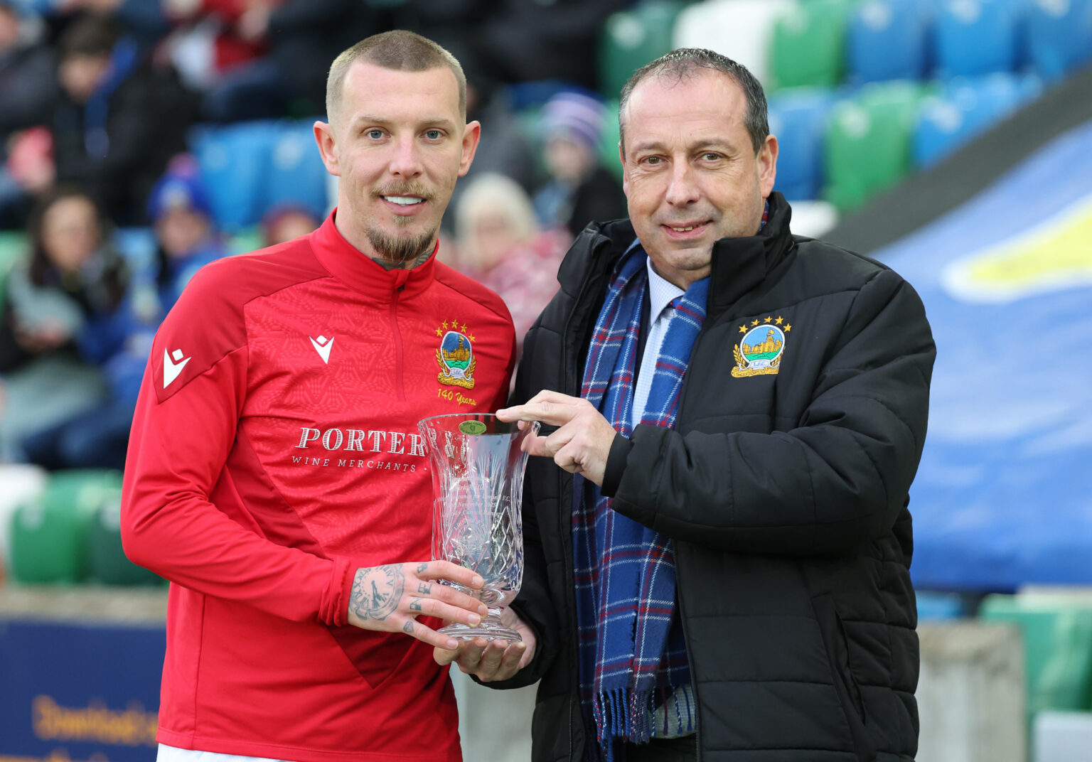 Presentations from Linfield v Carrick Rangers - Linfield Football Club