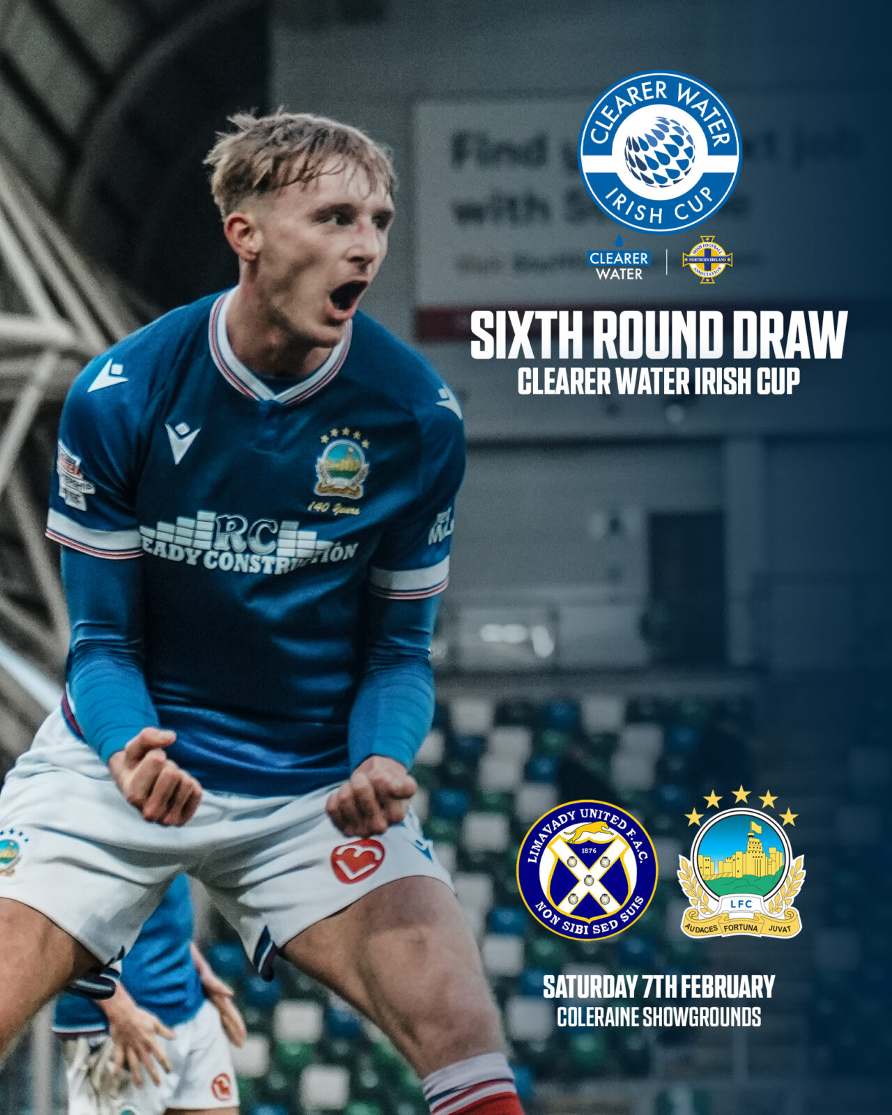 Linfield to face Limavady United in Round Six - Linfield Football Club