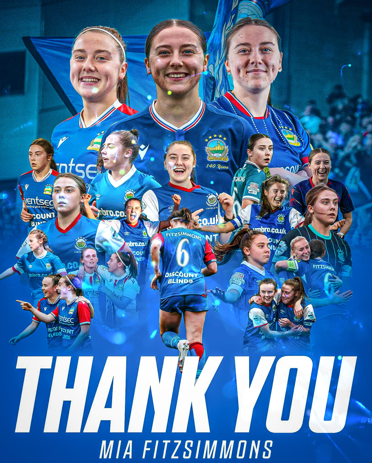 Mia Fitzsimmons Departs After 10 Years at the Club - Linfield Football Club
