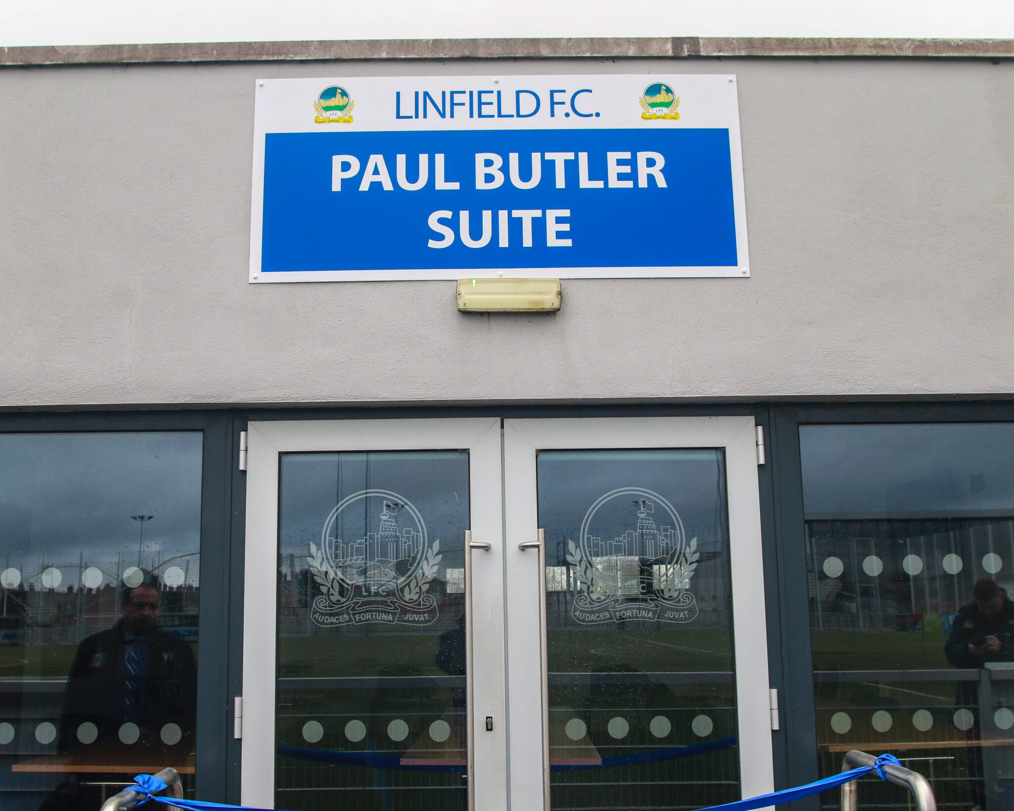 Paul Butler Suite unveiled at Midgley Park - Linfield Football Club
