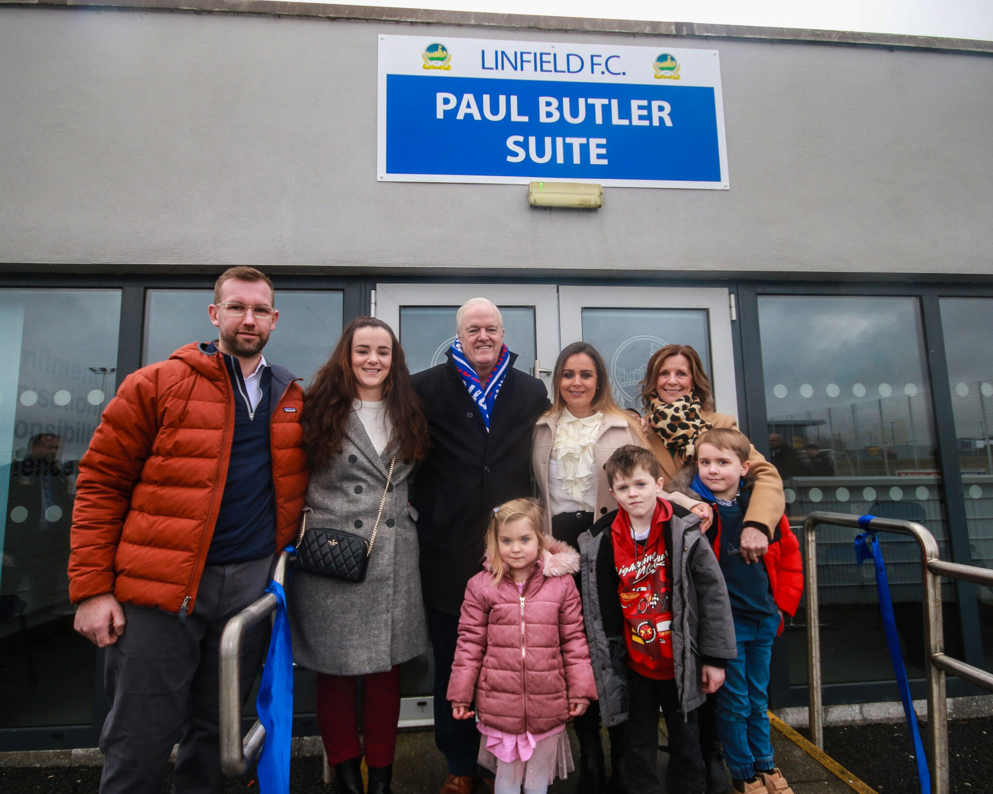 Paul Butler Suite unveiled at Midgley Park - Linfield Football Club